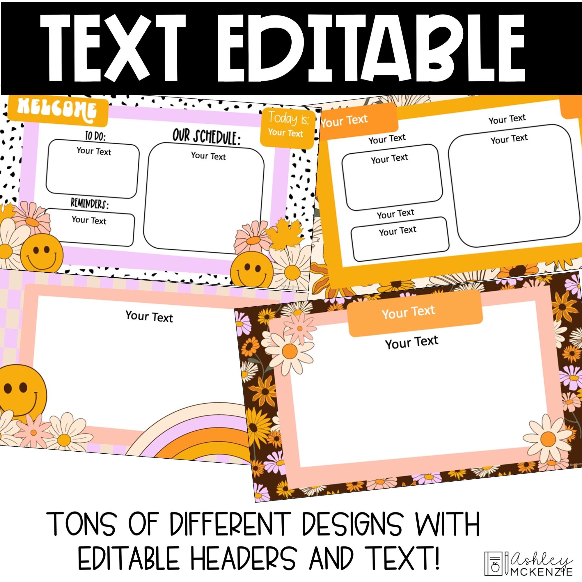 Retro Fall Slide Templates September Daily Slides for Google Slides and ...