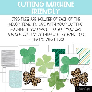 St. Patrick's Day Clovers Bulletin Board or Classroom Door Decor, Easy ...