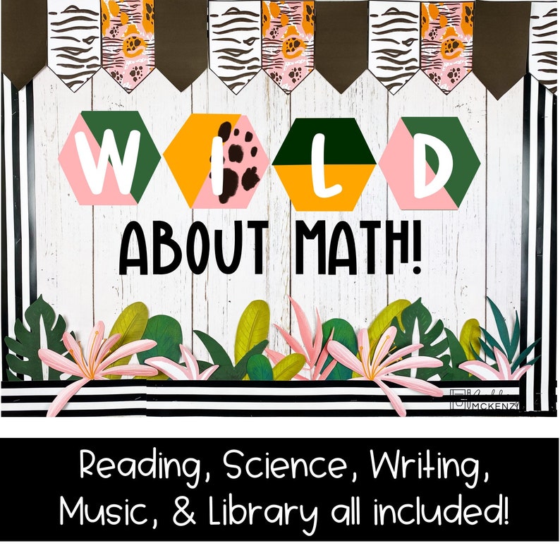 Modern Jungle Back to School Bulletin Board or Classroom Door - Etsy