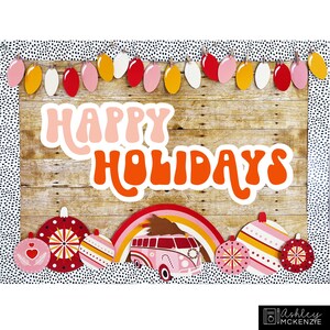 Retro Christmas Classroom Decor Bulletin Board Kit Classroom - Etsy