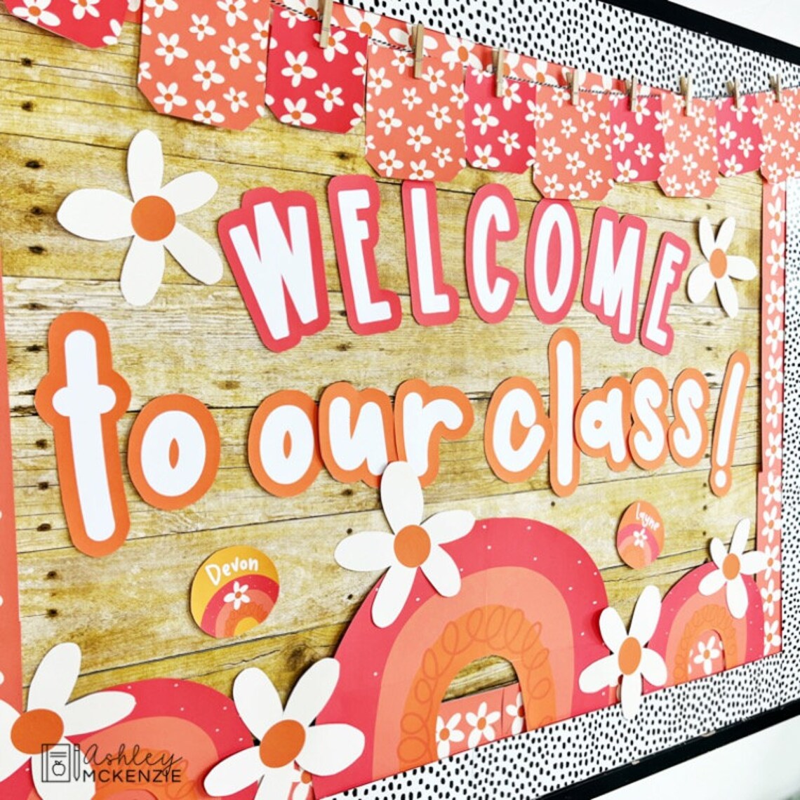 Daisy Dreams Back to School Bulletin Board Kit Easy and - Etsy