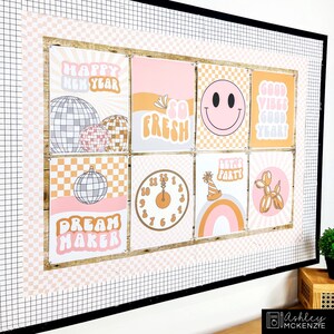 Retro New Year Classroom Posters, Holiday Season Theme, Easy Seasonal ...