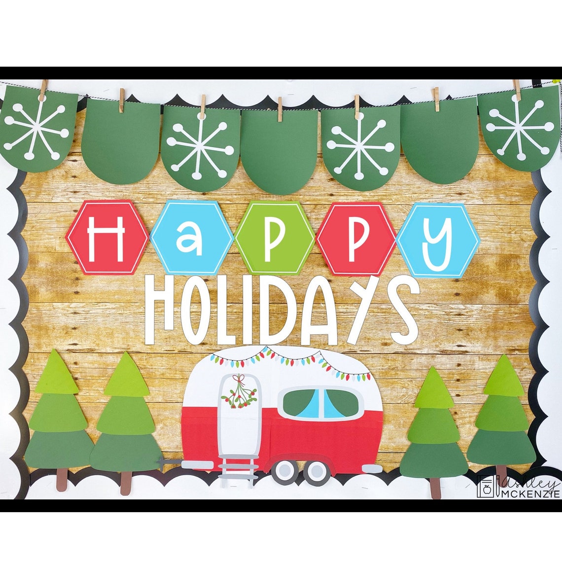 Christmas Bulletin Board or Classroom Door Decor Camper - Etsy