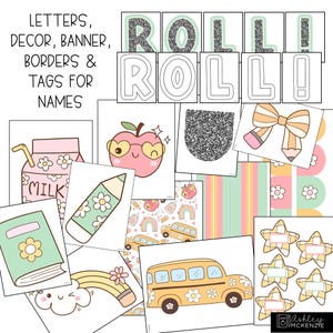 Ready to Roll Back to School Bulletin Board Idea Fall Door Decor ...