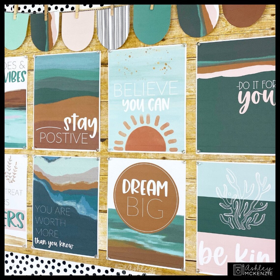 Coastal Classroom Posters Easy and Modern Classroom - Etsy