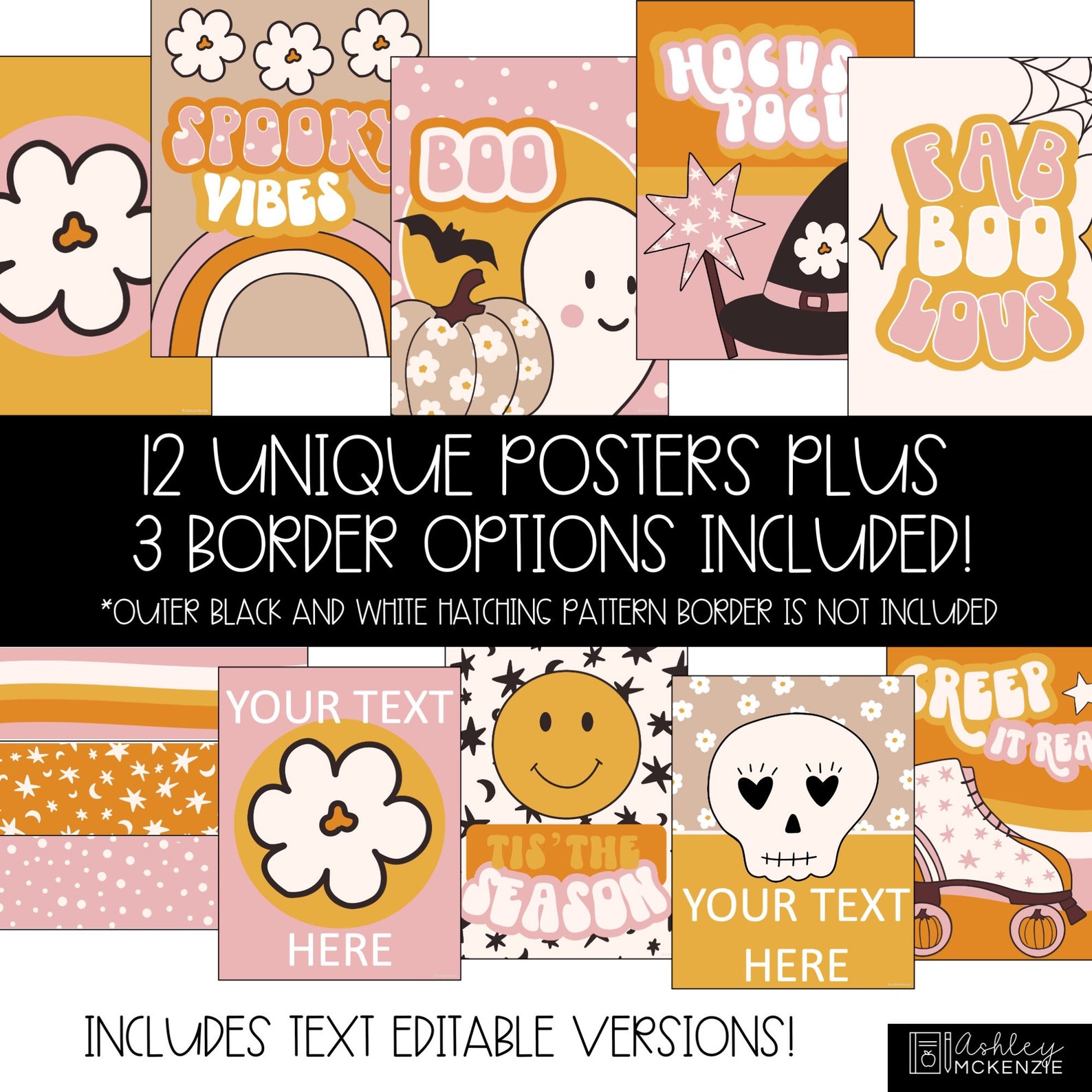 Retro Halloween Classroom Posters Easy Holiday Classroom - Etsy