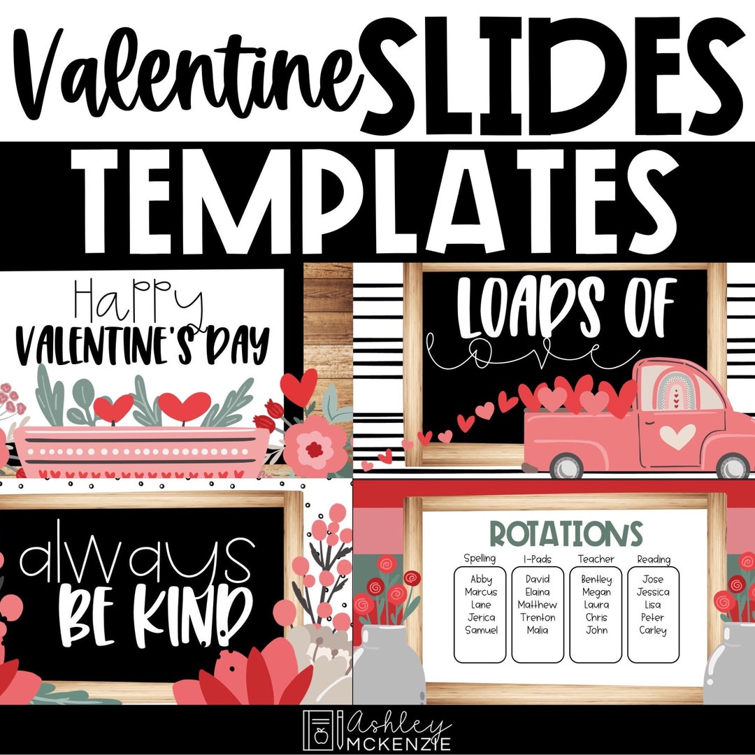 Valentine's Day Google Slides and Powerpoint Templates, Holiday Decor ...
