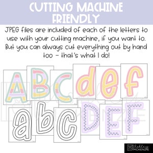 Retro Spring Classroom Decor, A-Z Bulletin Board Letters, Punctuation ...