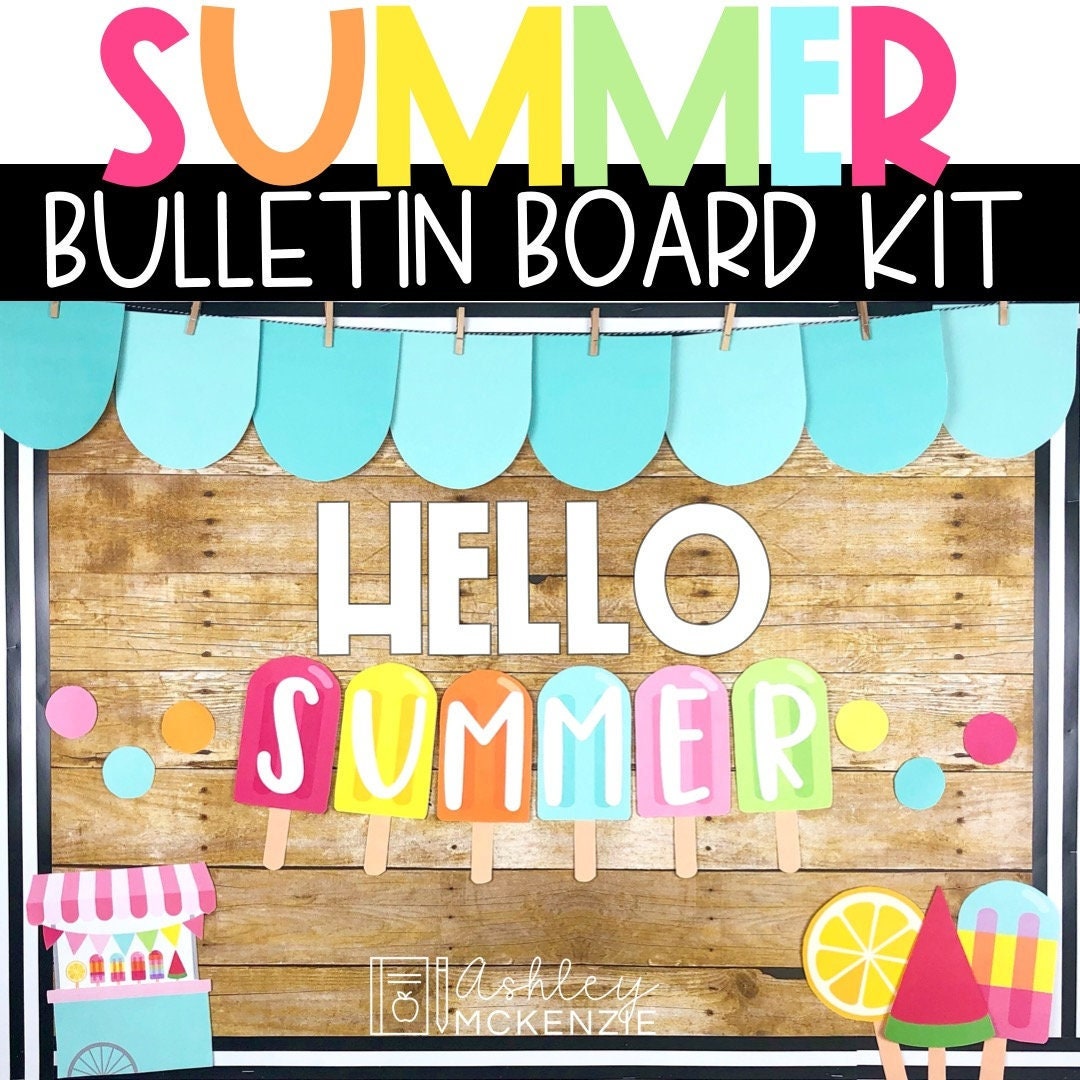 Summer Bulletin Board or Classroom Door Decor Popsicle Theme | Etsy UK