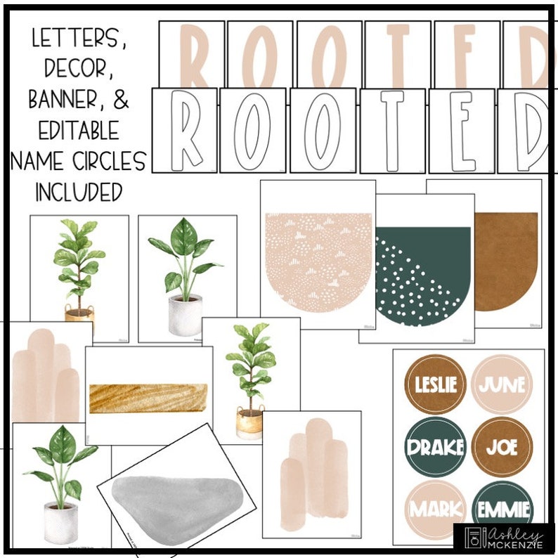 Plant Life Back to School Bulletin Board or Classroom Door Decor, Easy ...