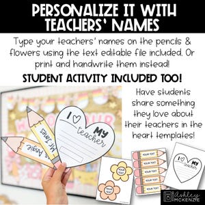 Teacher Appreciation Week Bulletin Board Kit May Bulletin Board Ideas ...