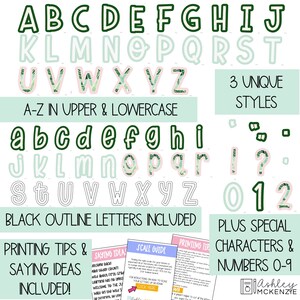 Modern Tropical Classroom Decor, A-Z Bulletin Board Letters ...
