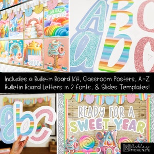 Pastel Sweets Back to School Classroom Decor, Bulletin Board Kit ...