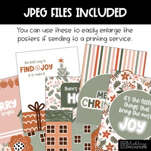 Christmas City Classroom Posters, Winter Class Decor, Easy Holiday ...