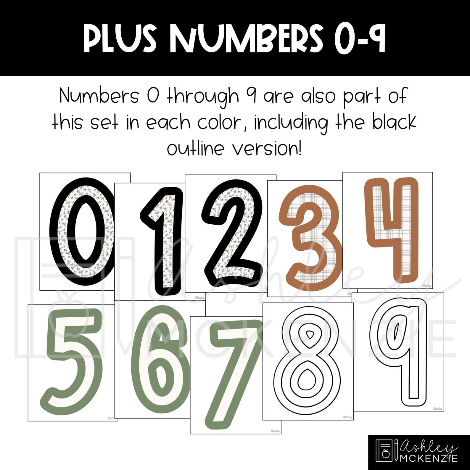 Modern Garden Bulletin Board Letters, Punctuation, and Numbers, Calming ...