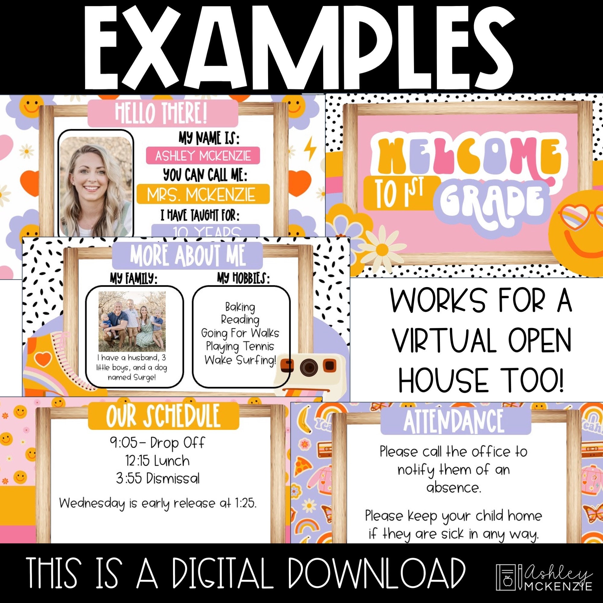 Retro Back to School Open House Google Slides and Powerpoint Templates ...