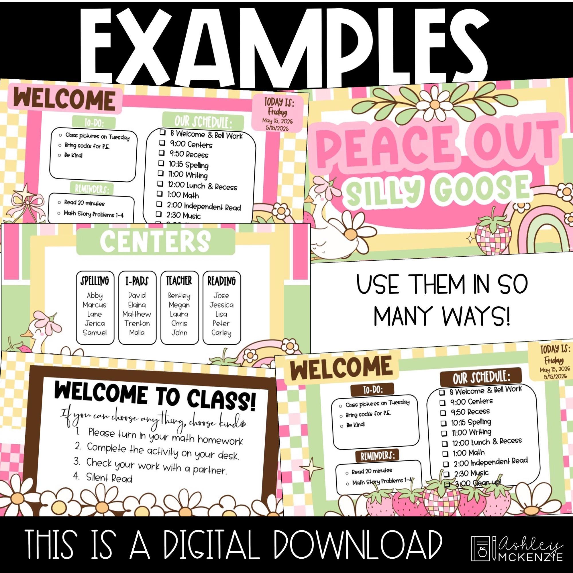 May Slides Summer Goose End of Year Morning Slides Templates for Google ...