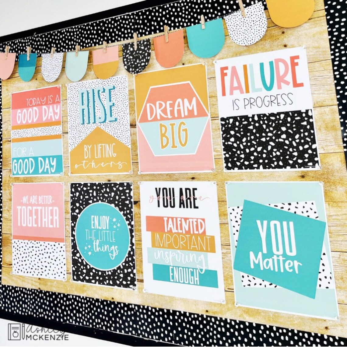 Calm Terrazzo Classroom Posters Easy and Modern Classroom - Etsy