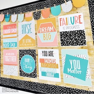 Calm Terrazzo Classroom Posters Easy and Modern Classroom - Etsy