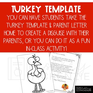 Disguise a Turkey Craft Thanksgiving Bulletin Board November Writing ...