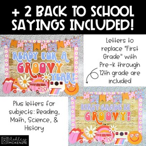 Retro Style Back to School Bulletin Board 1970s Theme Elementary ...