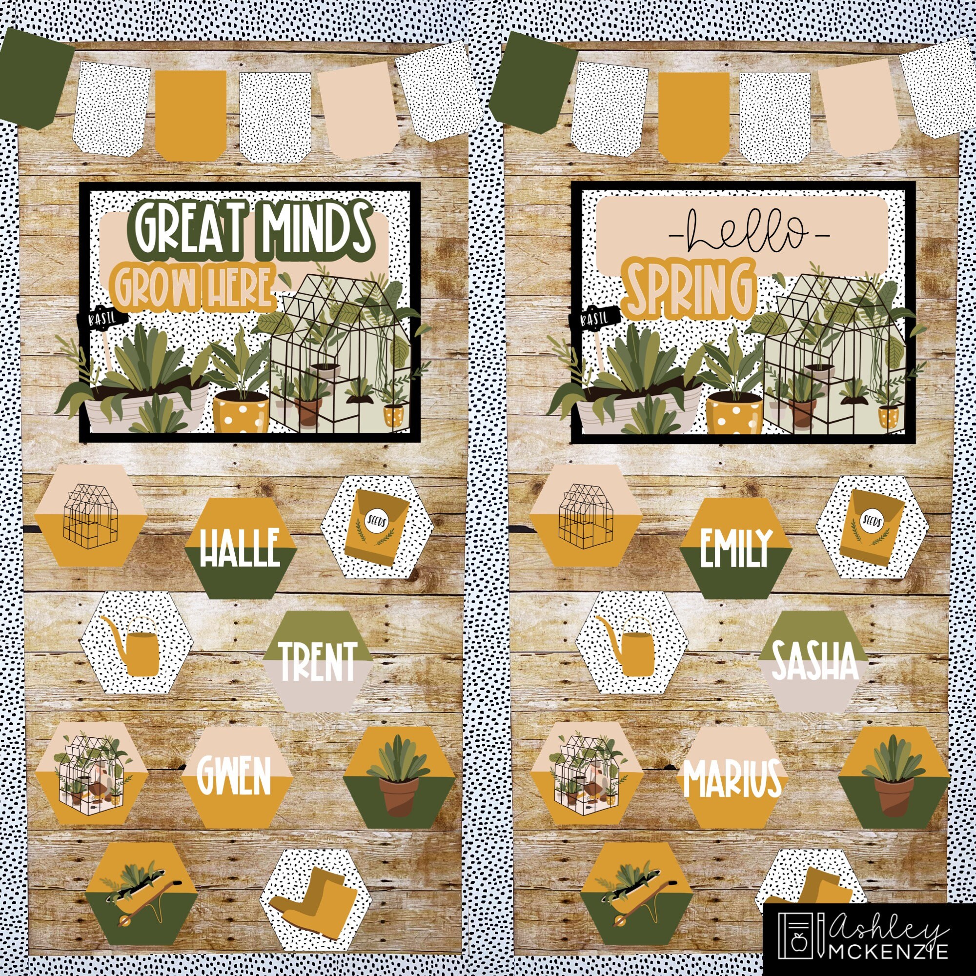 Spring Door Decorating Kit, Spring Garden Theme, March Door Decor, Easy ...