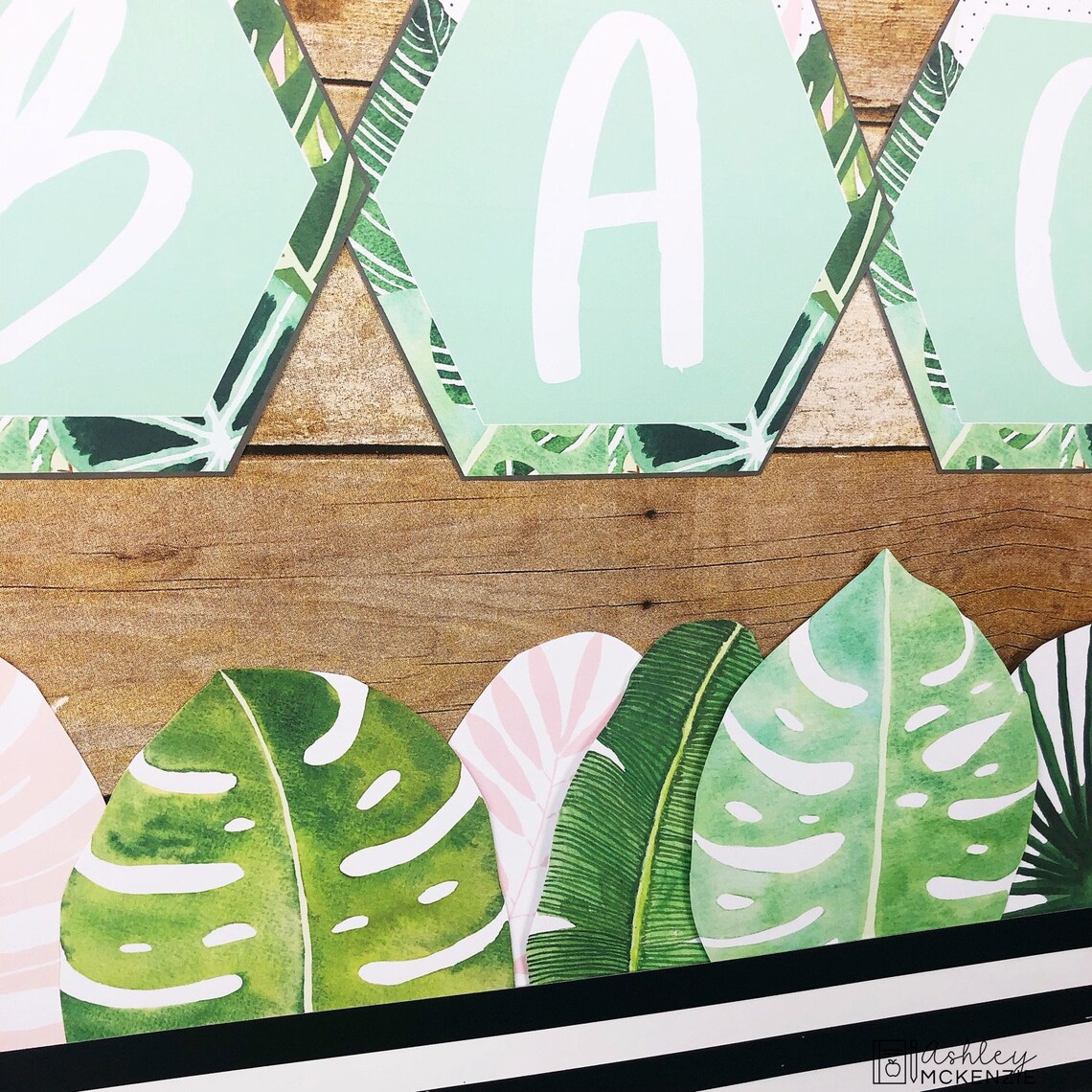 Modern Tropical Back to School Bulletin Board or Classroom - Etsy