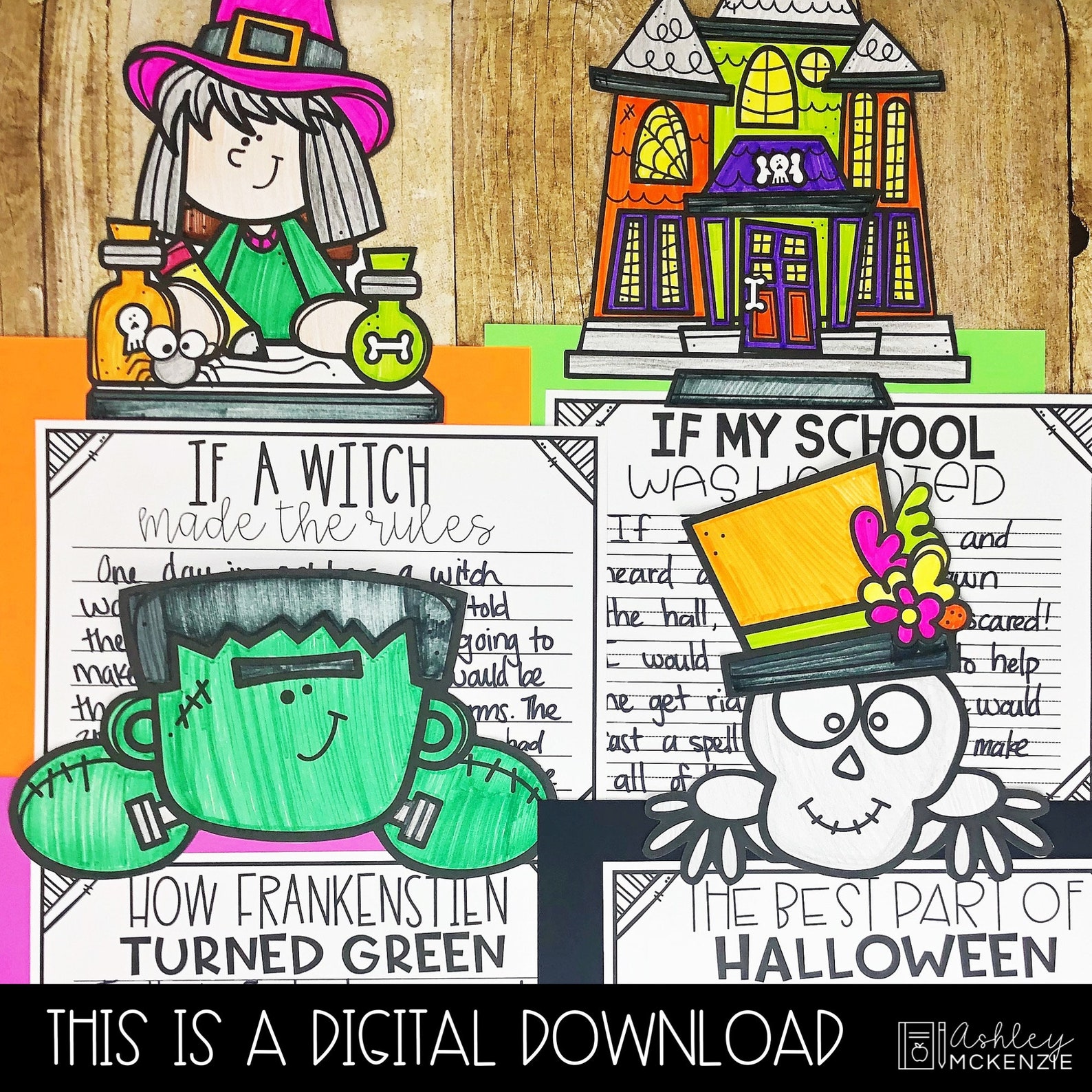 Halloween Writing Crafts Fall Creative Writing October Elementary ...