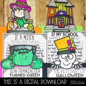 Halloween Writing Crafts Fall Creative Writing October Elementary ...