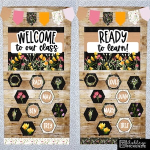 Wildflowers Back to School Classroom Decor, Bulletin Board Kit ...