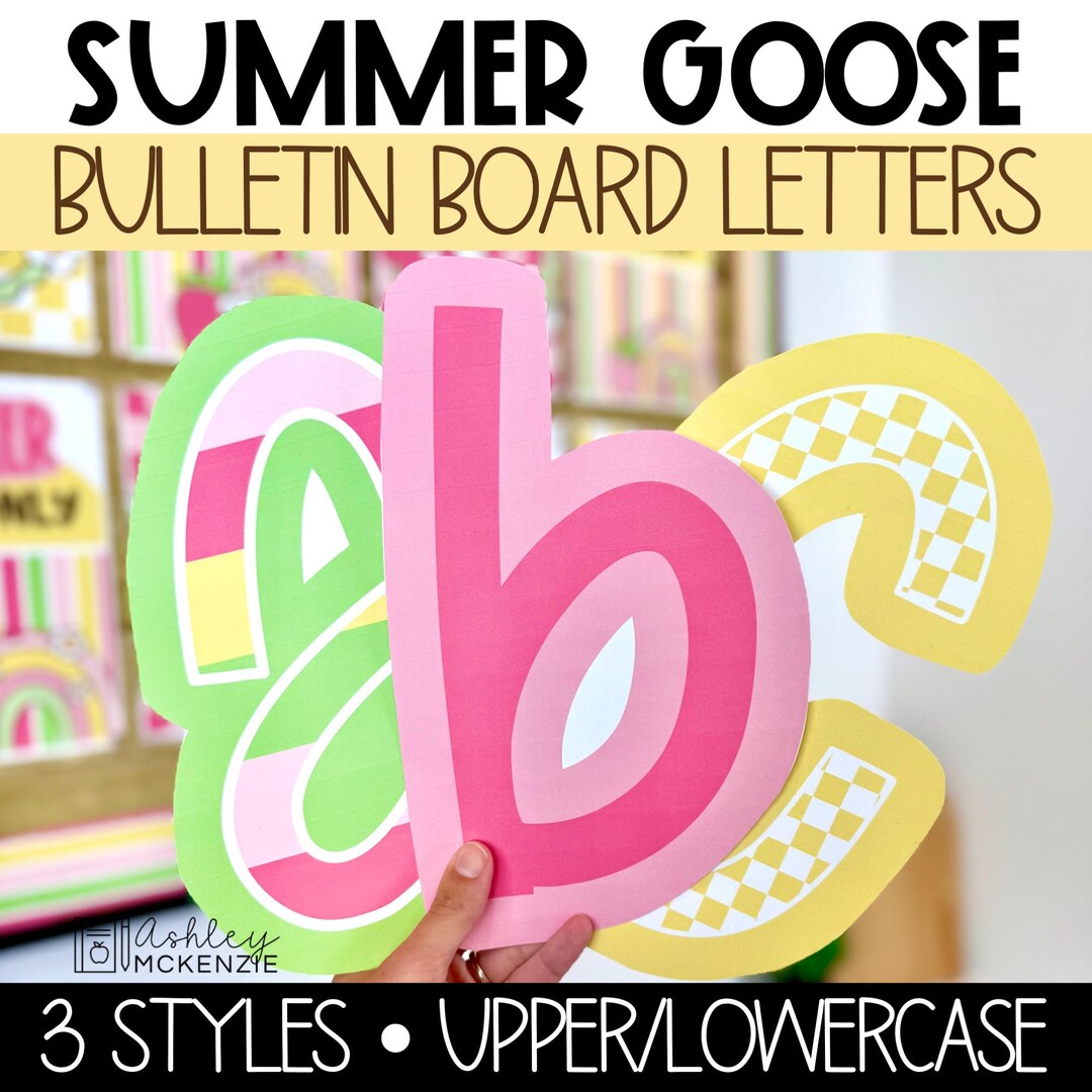 Summer Bulletin Board Letters End of Year Bulletin Board Ideas Custom ...