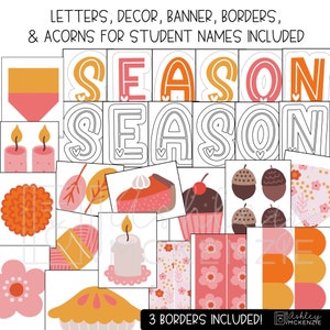 Cozy Thanksgiving Bulletin Board Kit, Autumn Classroom Decor, Easy ...