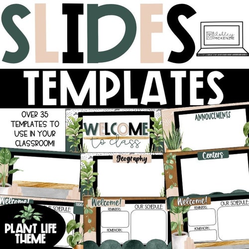 Modern Farmhouse Google Slides and Powerpoint Templates Calm - Etsy