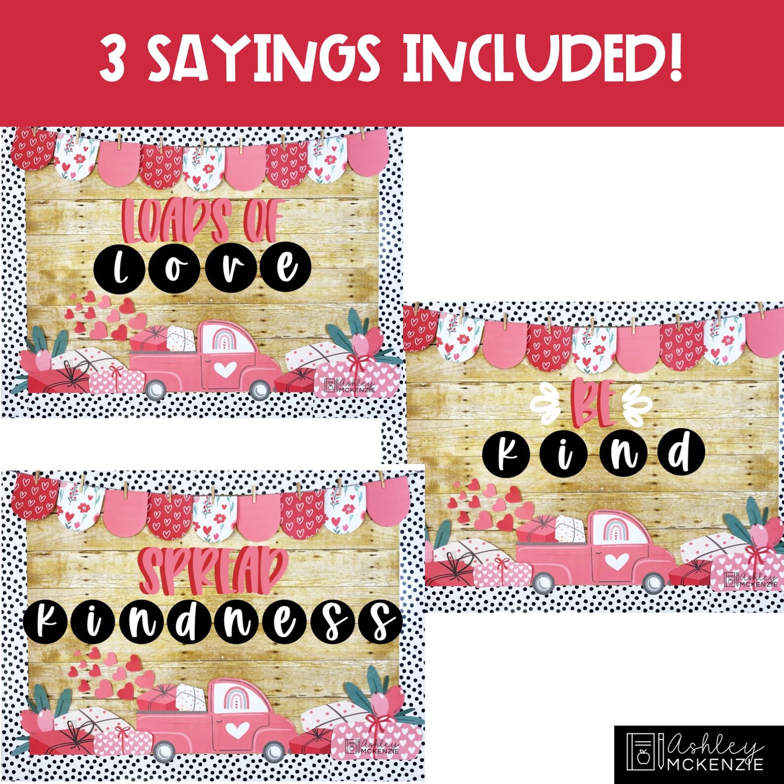 Valentine's Day Truck Bulletin Board or Classroom Door - Etsy