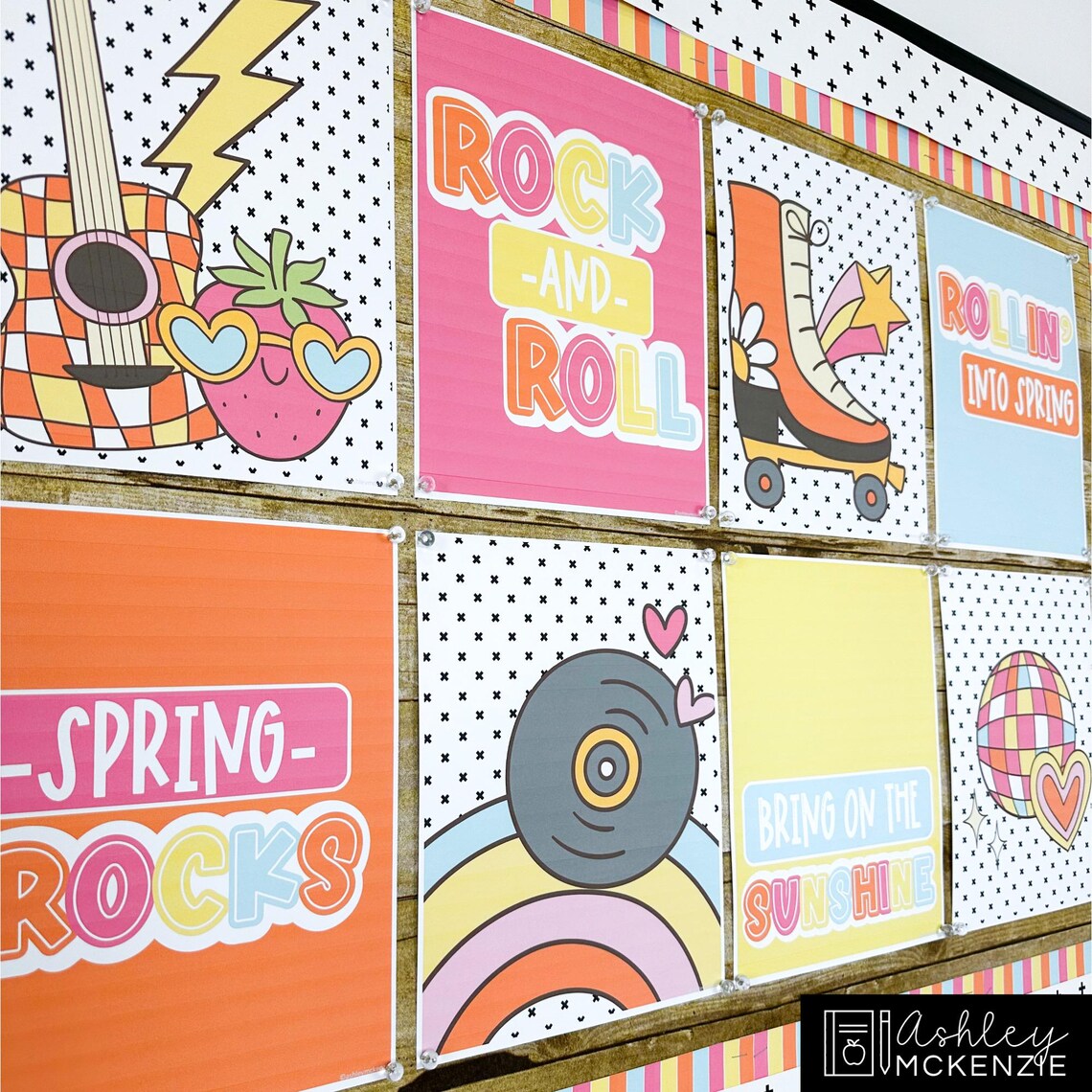 Spring Posters With Printable Bulletin Board Borders, March Bulletin ...