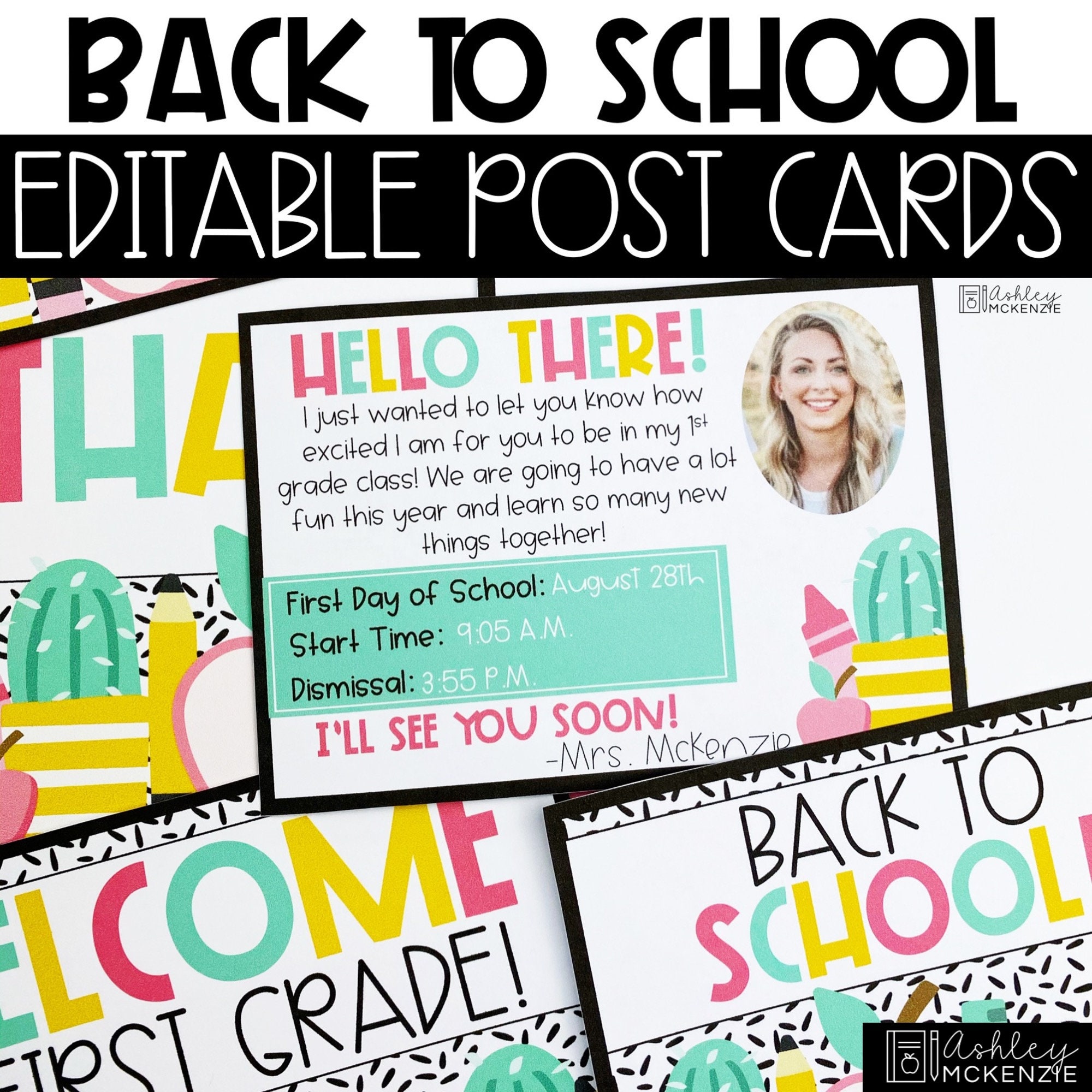 Welcome Back to School Open House Bundle Meet the Teacher Night Slides ...