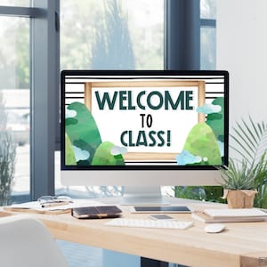 Scandi Mountains Google Slides and Powerpoint Templates, Calm Class ...