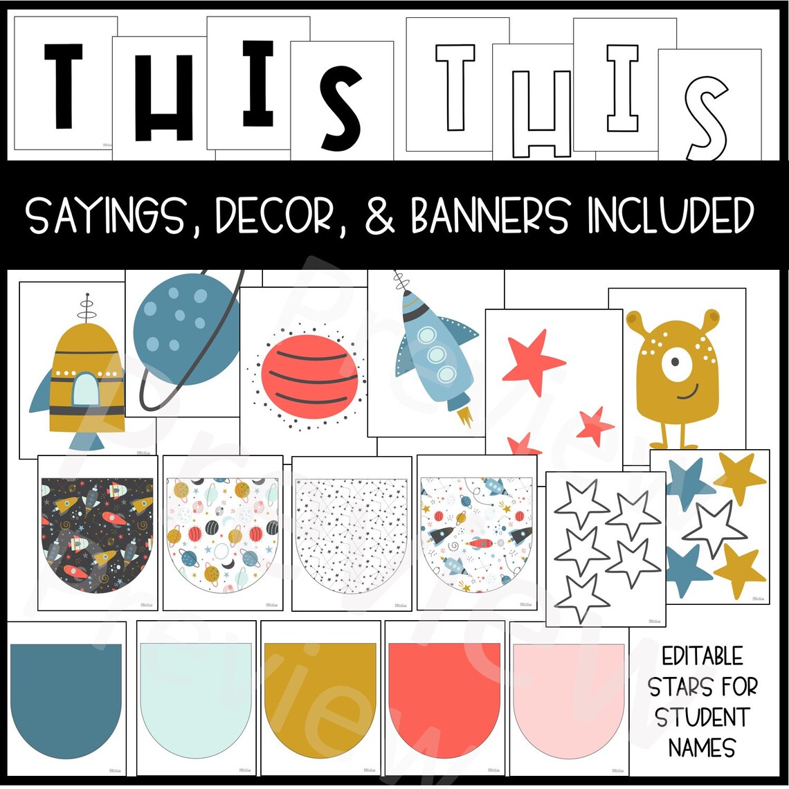 Space End of Year Bulletin Board Ideas, May Door Decor, This Year Was ...