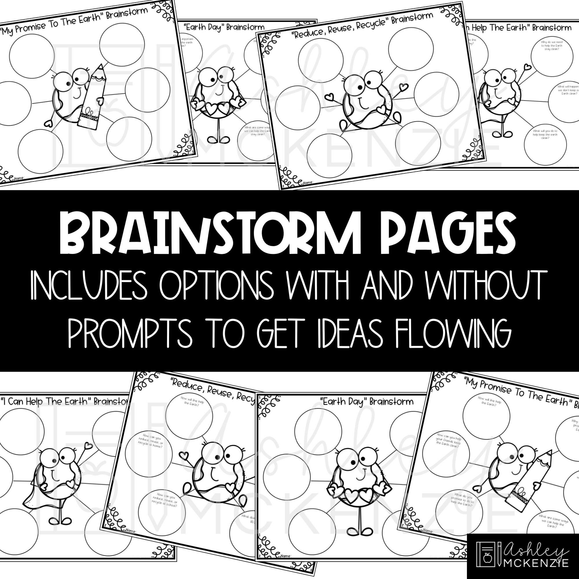 Earth Day Writing Crafts, April Creative Writing Prompts, Easy ...
