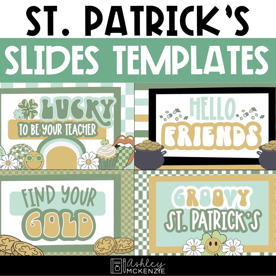 Retro St. Patrick's Day Slides and Powerpoint Templates, March Daily ...