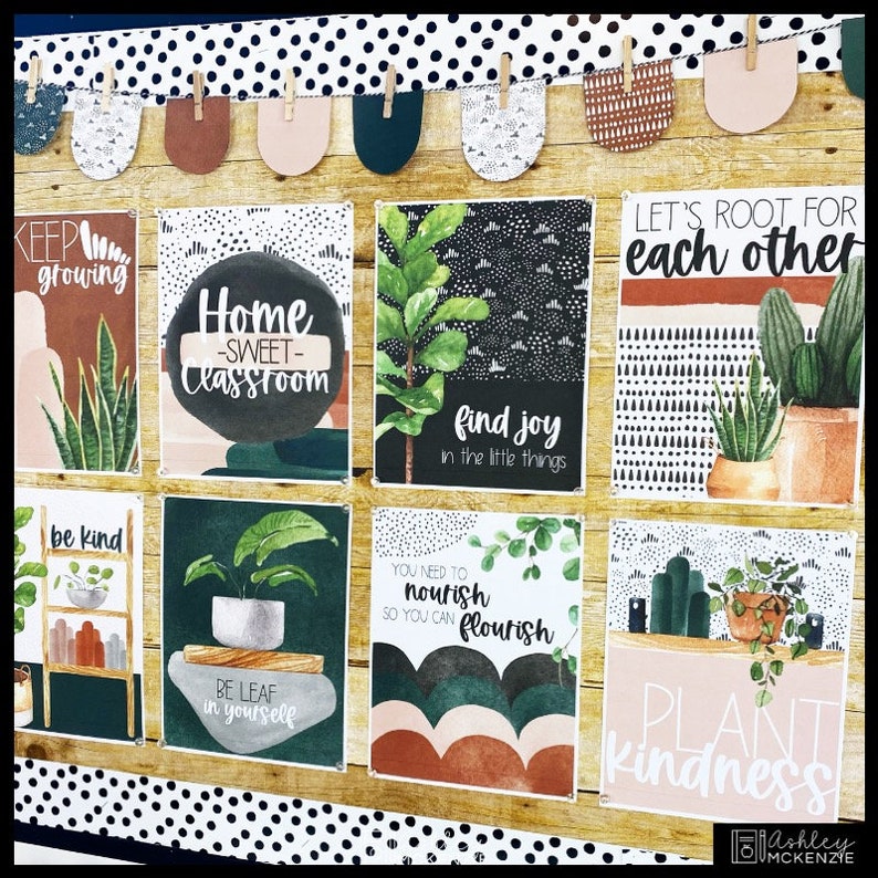 Plant Life Classroom Posters Easy and Modern Classroom - Etsy