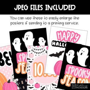 Halloween Classroom Posters, Boo Street Theme, Autumn Class Decor, Easy ...