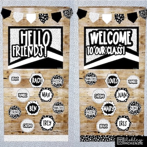 Black and White Classroom Decor Back to School Bulletin Board ...