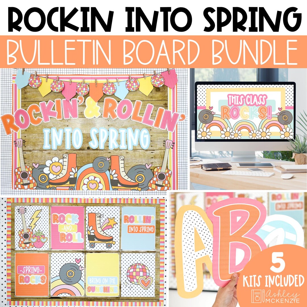 Spring Bulletin Board Ideas Bundle, Spring Posters, Printable Bulletin ...