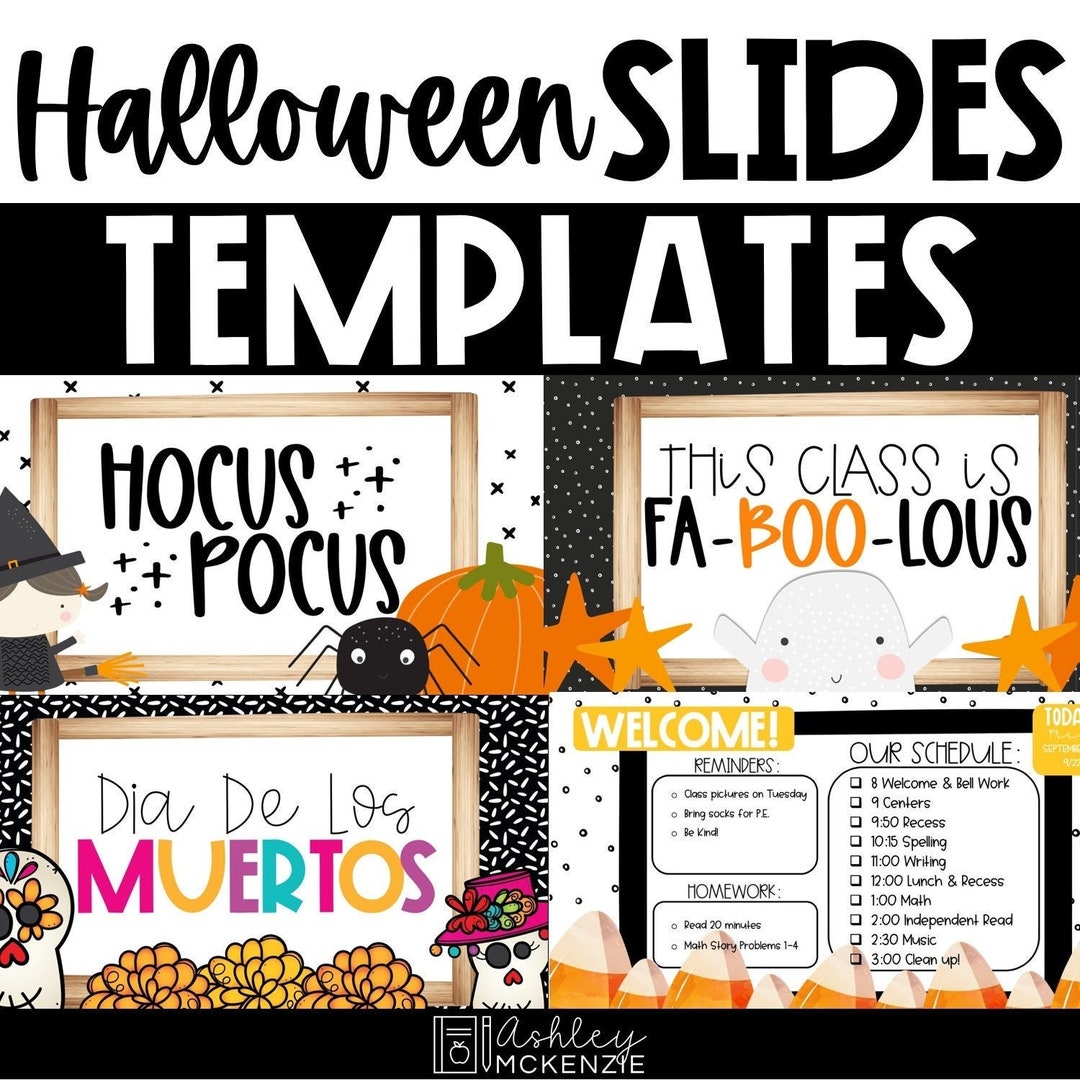 Halloween Google Slides and Powerpoint Templates October Daily Slides ...