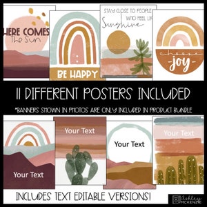 Boho Desert Classroom Posters Easy and Modern Classroom - Etsy