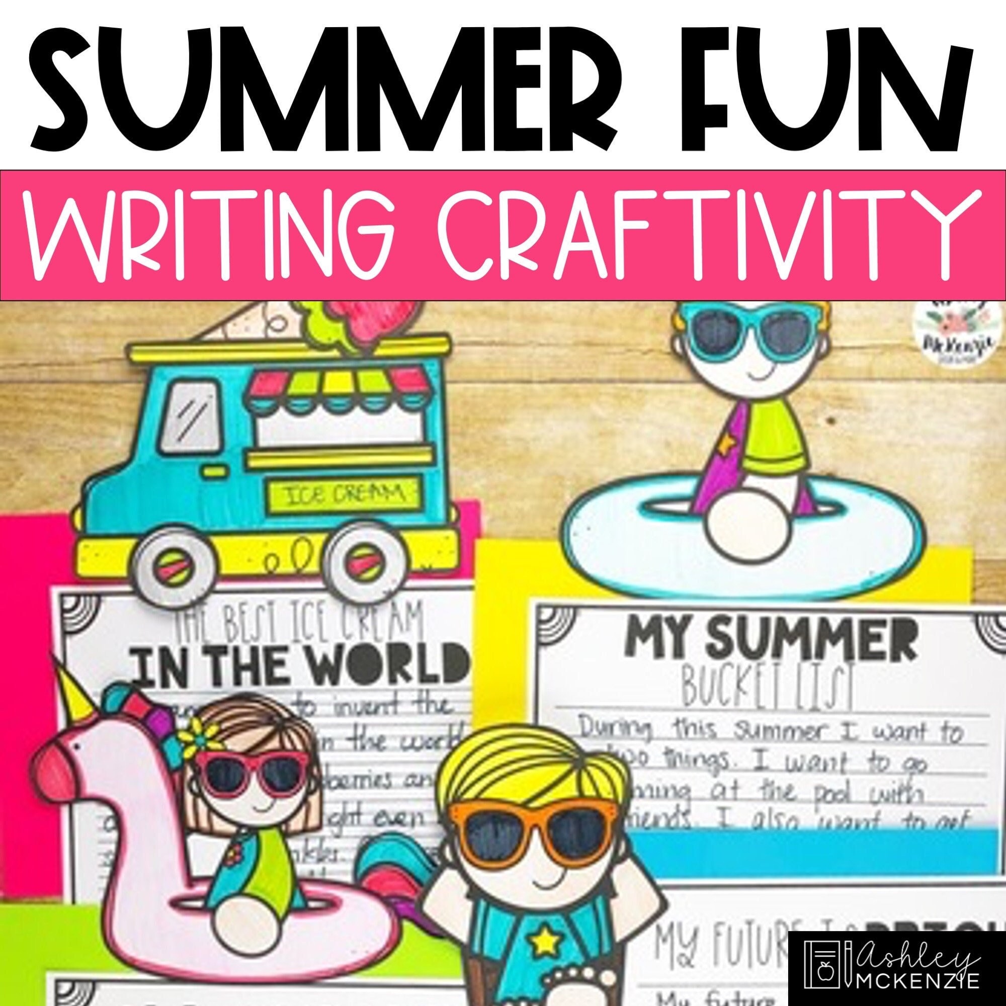 End of the Year and Summer Writing Crafts, May and June Creative ...