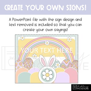 Retro Spring Classroom Door Decor Kit, Pastel Spring Decorations, Easy ...