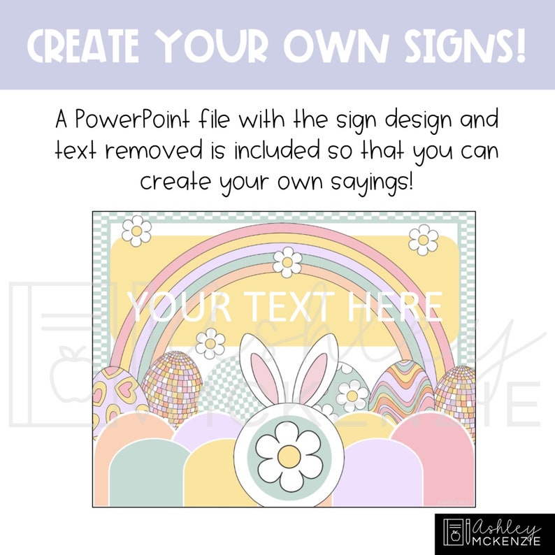 Retro Spring Classroom Door Decor Kit Pastel Spring - Etsy