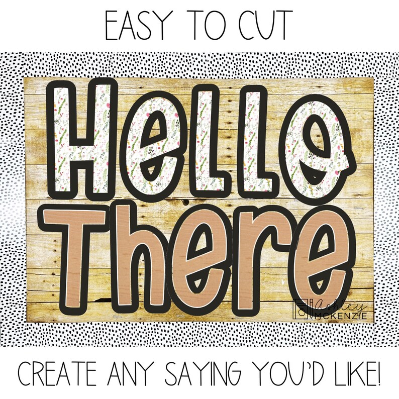 Wildflowers Classroom Decor, A-Z Bulletin Board Letters, Punctuation ...